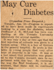 Part I: The impact of insulin on children with diabetes at Toronto Sick ...
