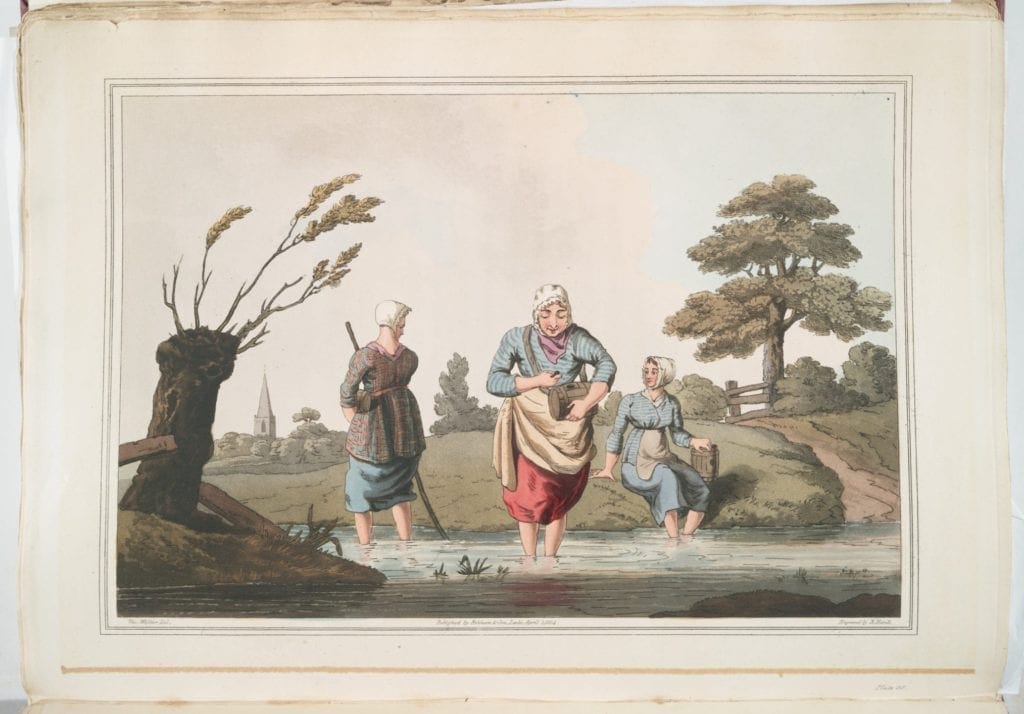 Figure 2. “ Leech Finders ” by George Walker, 1814. 4 Women wading bare ...