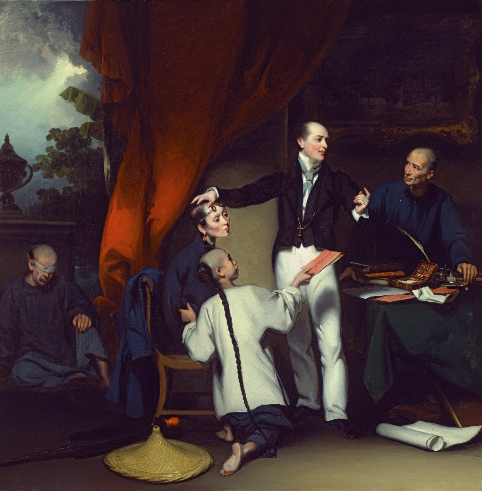 Fig. 1. Dr. Thomas Richardson Colledge and his assistant Afun in their ...