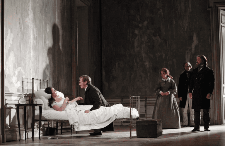 Figure 1: Violetta’s deathbed in La Traviata , from 2009 Glimmerglass ...
