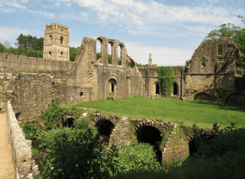 Fig 7. Fountains, Lay Brothers’ Infirmary, inlets for the river flowing ...