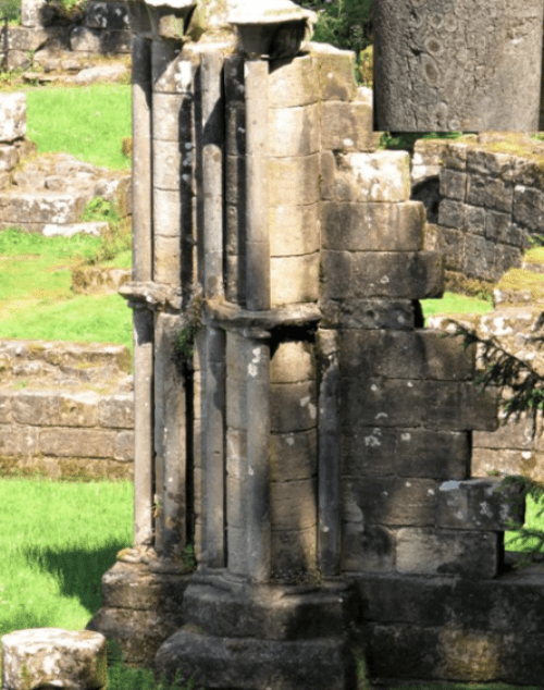 Fig 7. Fountains, Lay Brothers’ Infirmary, inlets for the river flowing ...