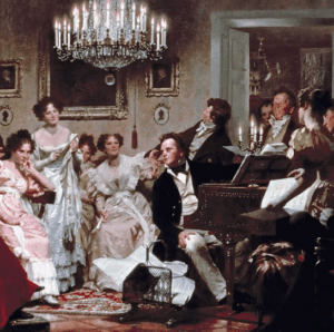 Figure 2. Schubertiade, by Julius Schmid. Oil on canvas. 1897. Wiener ...